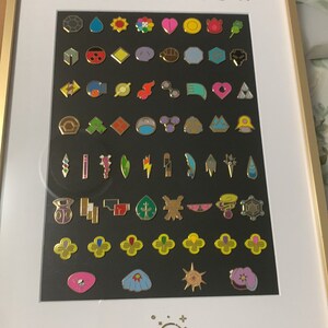 Galar Pokemon Sword and Shield Gym Badge in Gold and Silver - Etsy