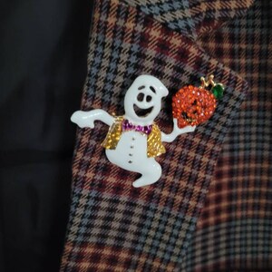 Rhinestone Prong-set Christmas Snowflake Brooch Pin and Pendant, Winter ...