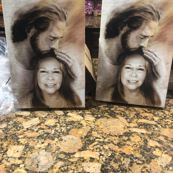 Jesus and Lion Face Art Canvas, Lion of Judah - Jesus Art Canvas ...