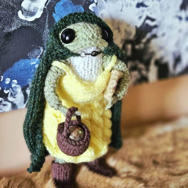 Kitten Inspired Alien Gremlin Amigurumi Plush Sculpture - Etsy
