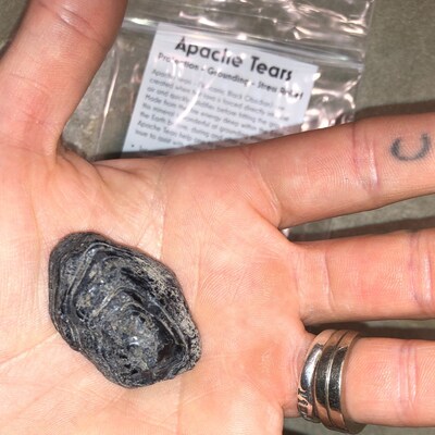 Apache Tears Volcanic Black Obsidian Rough Apache Tears Raw Apache ...