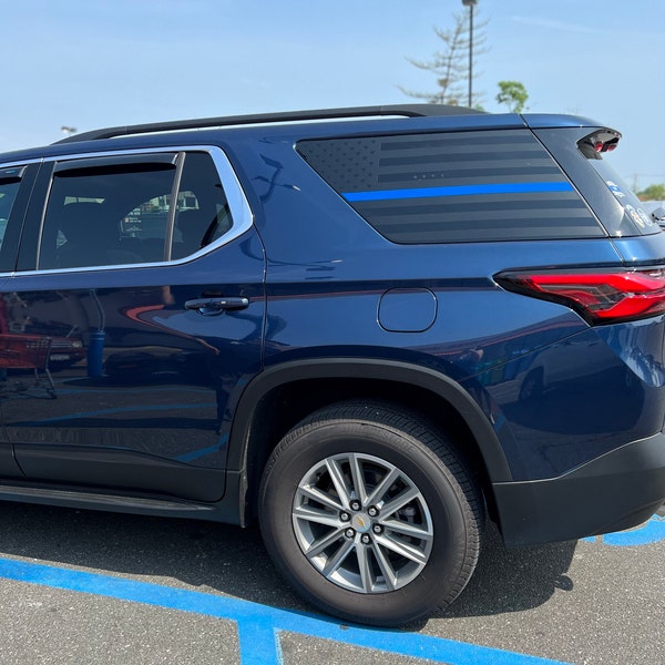 Fits 2018-2022 Chevy Traverse Rear Quarter Window American Flag Decal ...