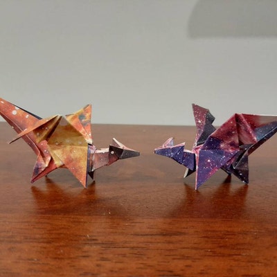 52 Sheets Double Sided Brilliant Galaxy Origami Square Paper Pack for ...