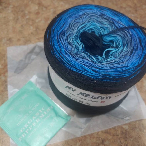 Blue Moon - Gradient Yarn - Blue Cotton Yarn - Blue Acrylic Yarn ...