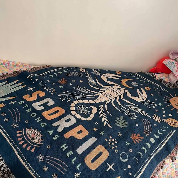 Scorpio Blanket Zodiac Blanket Gifts for Scorpio Baby Horoscope Zodiac ...