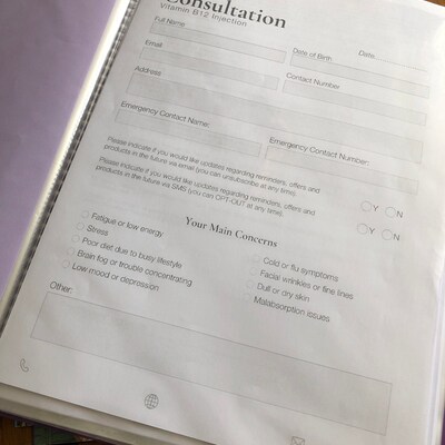 IV Nutrition Therapy Consent and Consultation Forms. Iv Drip Forms ...