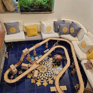 MARBLE SPECTATOR STANDS 2 Pack, Marble Race Track Kit, A Diy Modular ...