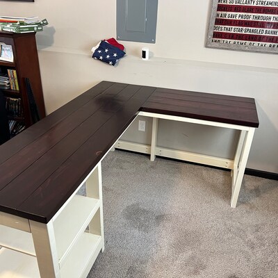 DIY L Shaped Desk Step by Step Instruction Plans - Etsy