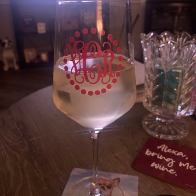 Monogram Decal Sticker Many Colors Monogram Sticker for Laptop Monogram ...