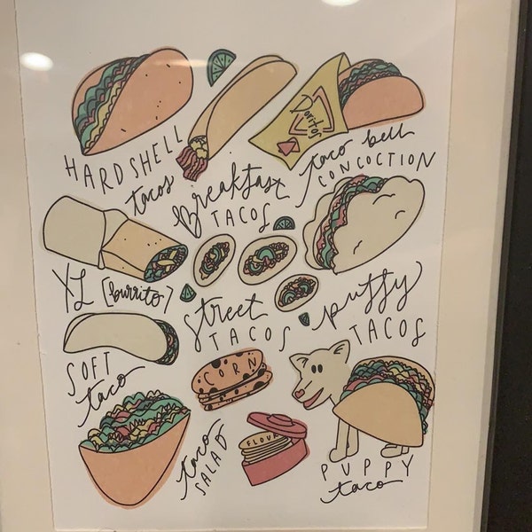 Tacos Print - Etsy
