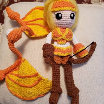 Miranda Legend of Dragoon Character With Wings Chibi Plushie - Etsy