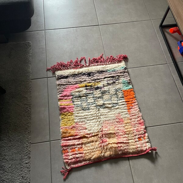 Authentic Moroccan Rug, Custom Fabulous Boujad Rug, Azilal Rug ...