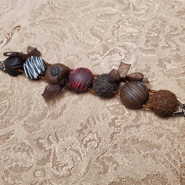 Miniature Chocolate Bracelet, Fake Food Jewelry - Etsy