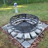 American Flag Steel Fire Pit Ring, Heavy Duty, Outdoor Campfire Ring ...
