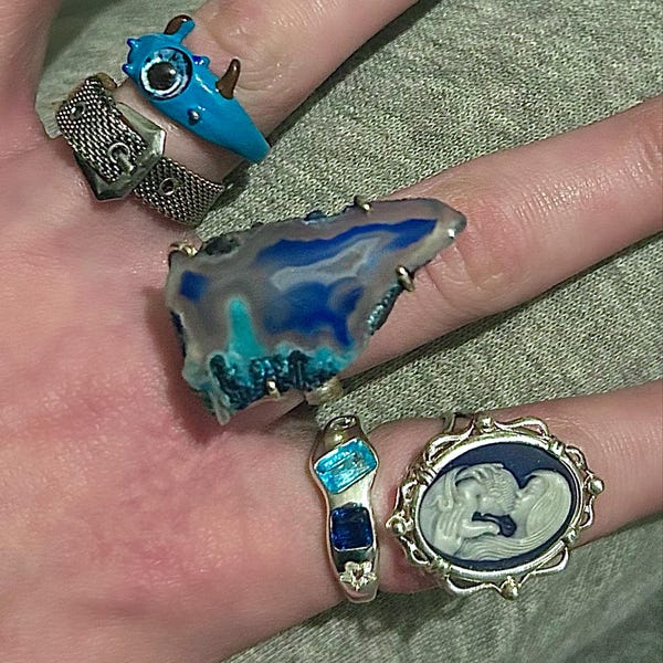 Howls Moving Castle Ring Set, Anime Ring, Couple Ring, Jewellery Ring ...
