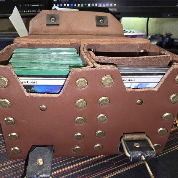 PDF Pattern: the Battle Box! Large Leather Deck Box With Dice Storage ...