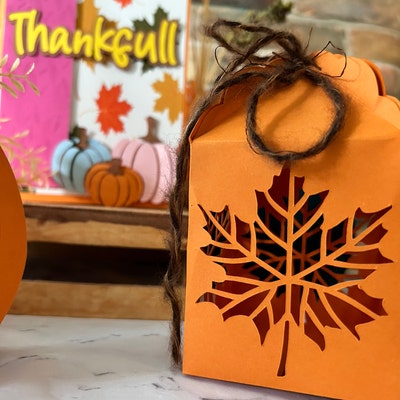 Maple Leaf Box Template, Fall Wedding Box Svg, Gift Box Template ...