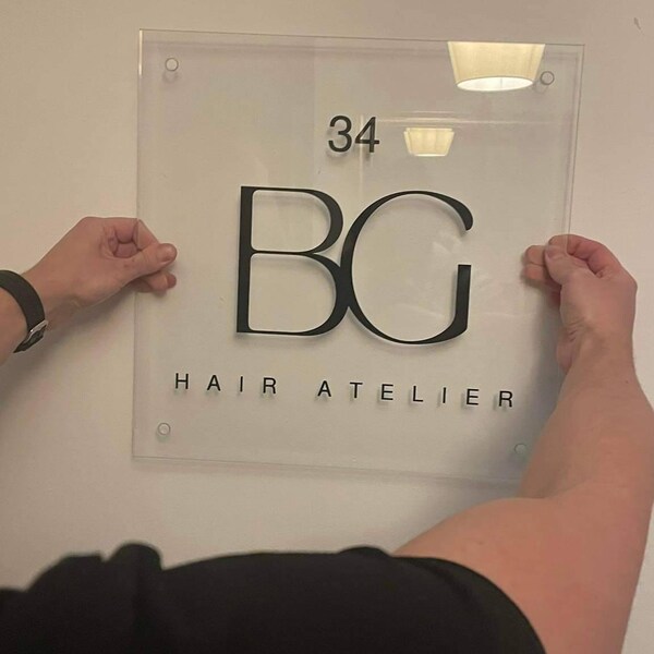 Custom Acrylic Glass Door Sign: Suite Number, Hotel Room, Office - Etsy