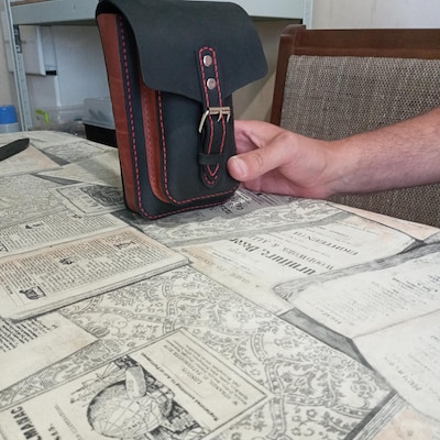 Leather Pouch Pattern Men Belt Waist Bag Pouch Leather Diy Leather ...