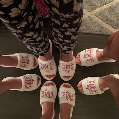 Slumber Party, KIDS Slumber Party Slippers, Sleepover Gang, Slumber ...