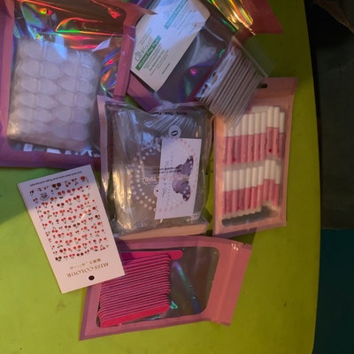 Press on Nails STARTER KIT DIY Press on Glue on Nail Kit Nail Prep Kit ...