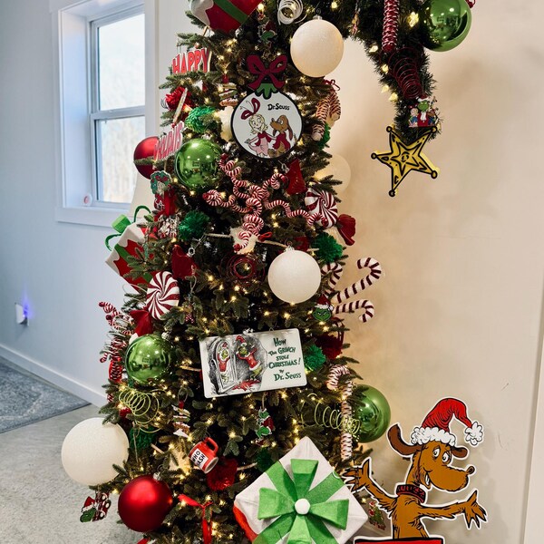 3D Printed Grinch Star Christmas Tree Topper - the Original - Etsy