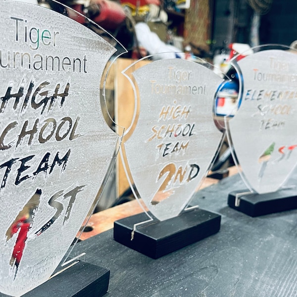 Set of 6 Award Shapes With Bases - SVG Laser Cut File - INSTANT ...