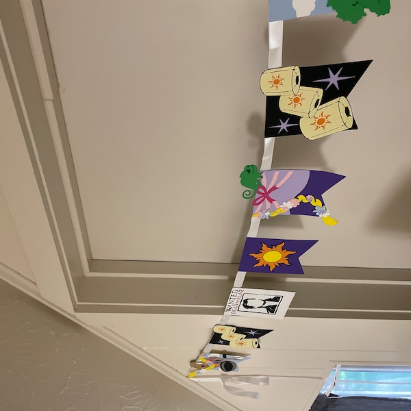 Handmade Tangled Birthday Banner: Rapunzel Party Decor - Etsy