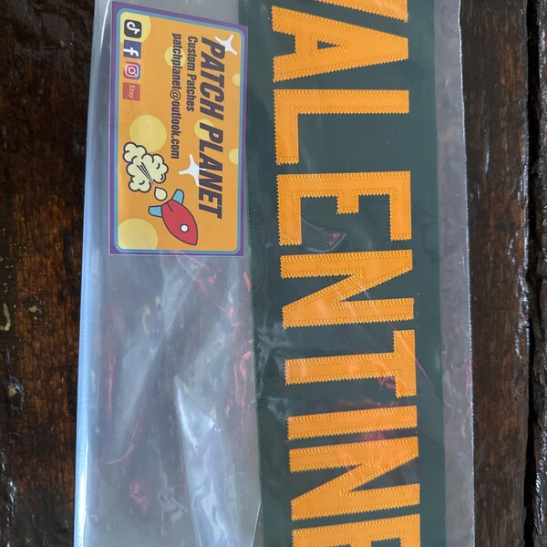 Varsity Font Letter - 8 Inch Twill Patch With Embroidered Edge - Etsy