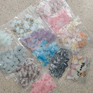 Pack of 140 Edible Pre-cut Wafer Butterfly 2 Cm Mini Pink and Purple - Etsy