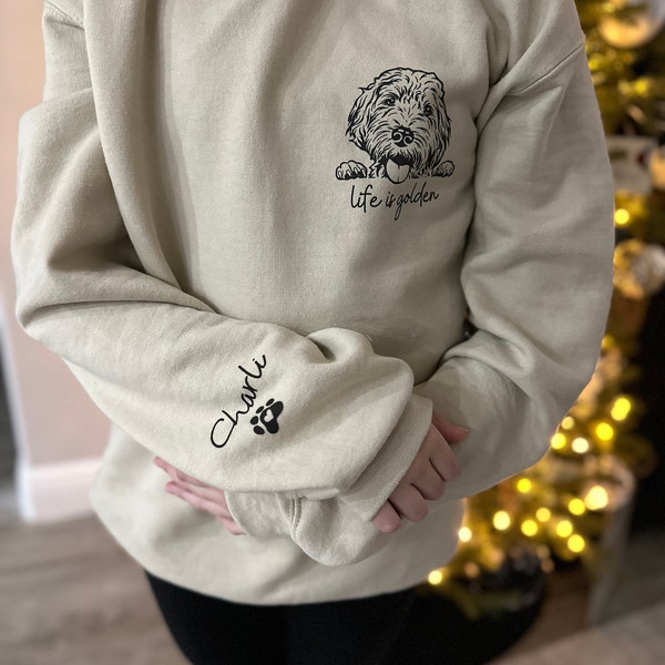 Personalized Goldendoodle Sweatshirt, Custom Golden Doodle Gifts ...