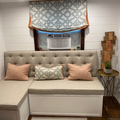 Kitchen Dining Banquette Bench Cushions Custom Made EXAMPLE - Etsy