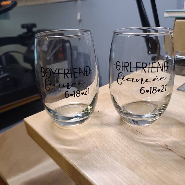 Fiancé Fiancée SVG Cut File | Girlfriend Boyfriend Strikethrough SVG ...