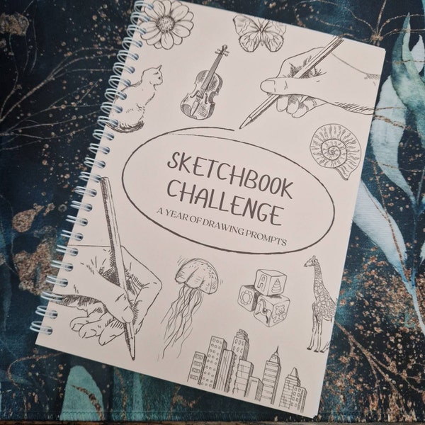 A5 Sketchbook Challenge - Drawing Prompts for a Year - for Teens ...