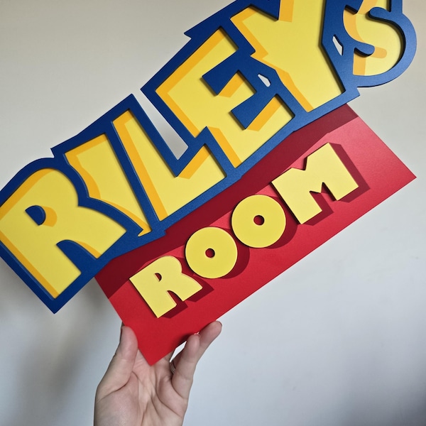Toy Story Style Personalised Name Sign .. Any Name Made to Order - Etsy UK