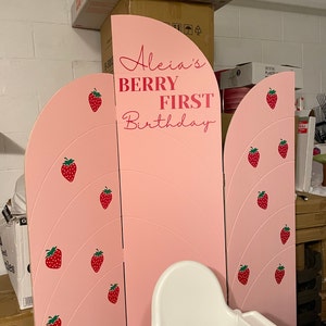 Personalized 'berry First' Birthday Balloon Arch, Girls First Birthday ...
