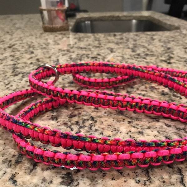 Paracord Slip Leash, Slip Collar and Dog Leash, All in One Paracord Dog ...