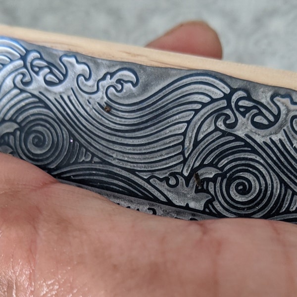 Waves Address Stamp, Ocean Return Address Stamp, Self-inking Waves ...