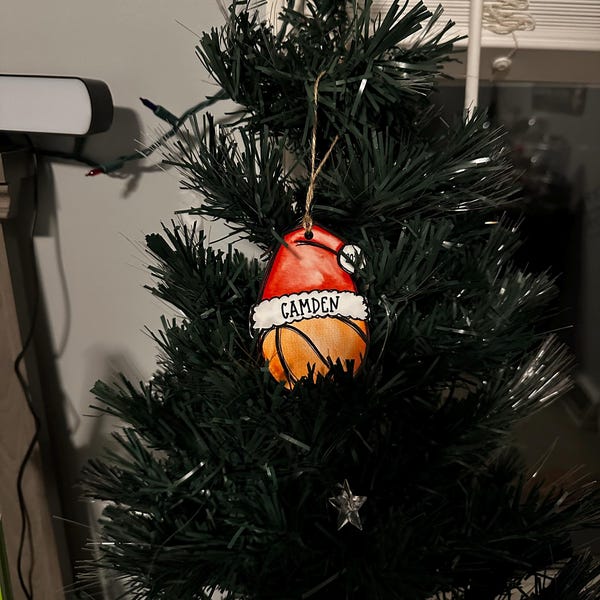 Basketball Christmas Ornament, Basketball Ornament, 2025 Basketball ...