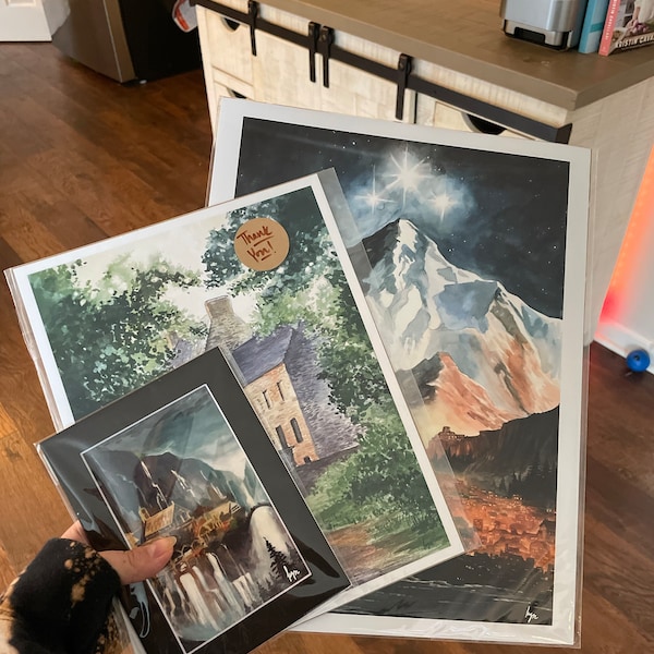LOTR Hobbit-sized Prints | 4"x6" Small Prints| Lord of the Rings ...