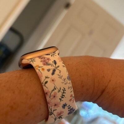 Abstract Dots, Pink Watch Band Compatible With Apple Watch Series 1-9 ...