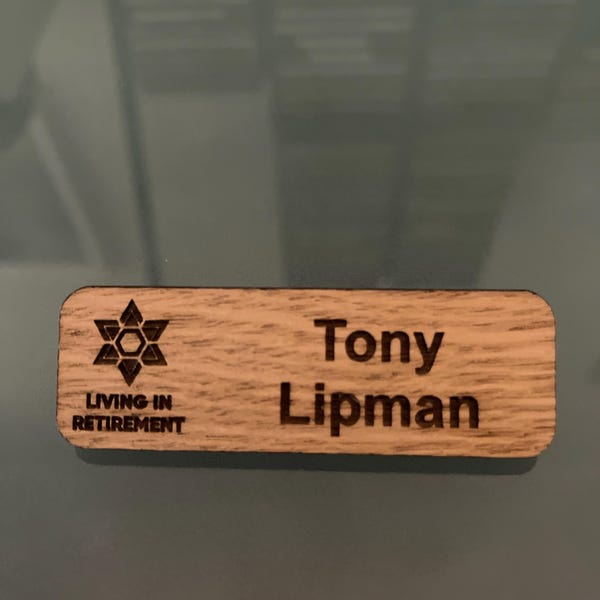 Personalised Wooden Name Badges - Custom Engraved Wood Logo Tags With ...