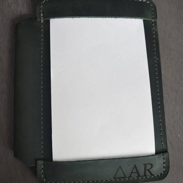 Personalized Note Card Holder, 3x5 Index Card Holder, Leather Index ...