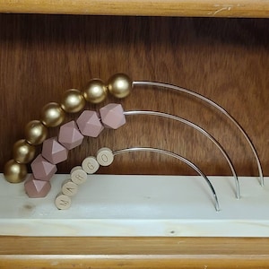 Rainbow Abacus Boho Boho Nursery Decor Baby Decor Blue - Etsy
