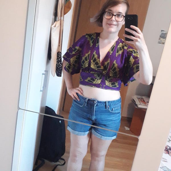 Backless Ruffle Crop Top Sewing Pattern: Beginner Friendly (XS-XL) (PDF ...