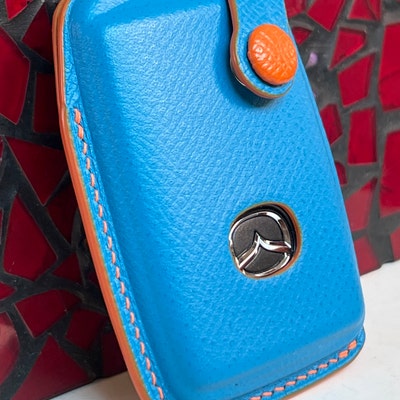 Personalized Volvo Leather Key Fob Cover, Volvo Remote Key Fob Case ...