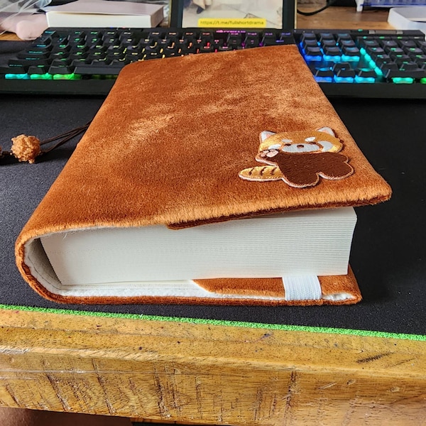 Adjustable Book Cover, Fabric Book Cover, Reusable Book Cover, Handmade ...