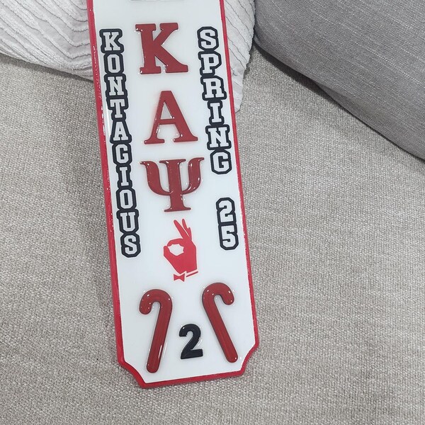Handcrafted Custom Greek Paddle | Name, Decoration, Sorority Fraternity ...