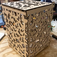 Darth Vader Tie_fighter_r14 ASCII wood Digital File for Lasercutting ...