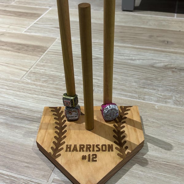 Baseball Homeplate Ring Holder Championship Ring Holder Personalized ...